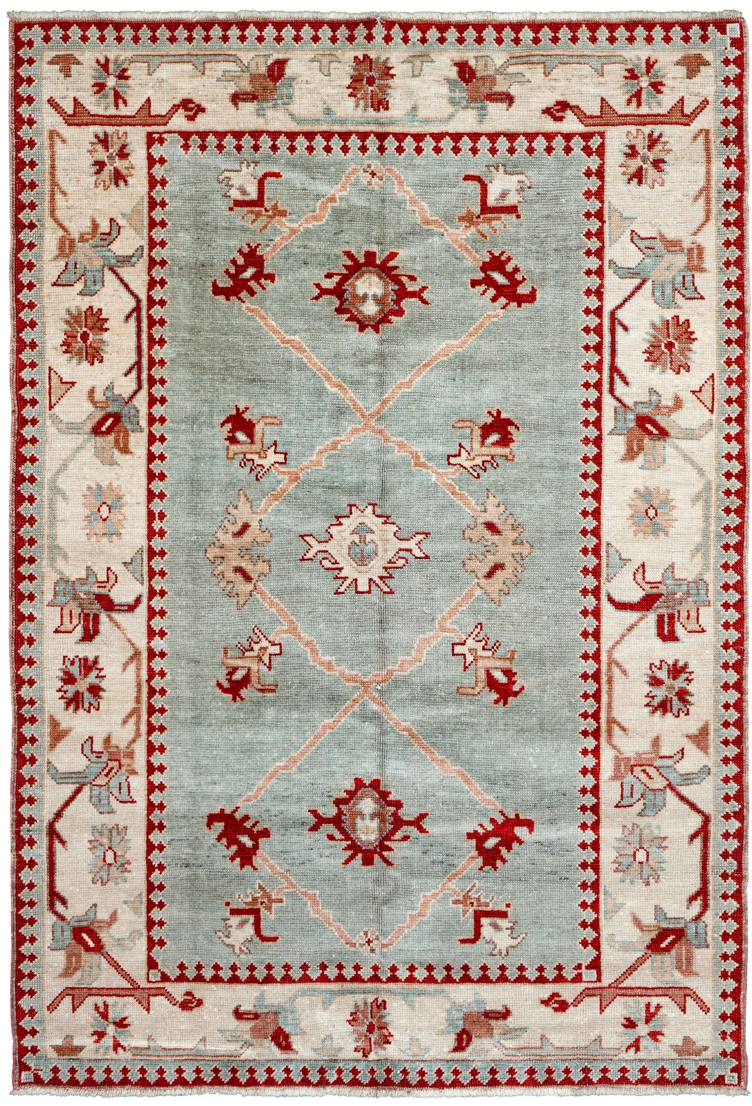 New Oushak / 13655 / antique inspired / 13655, antique recreations | WOVEN