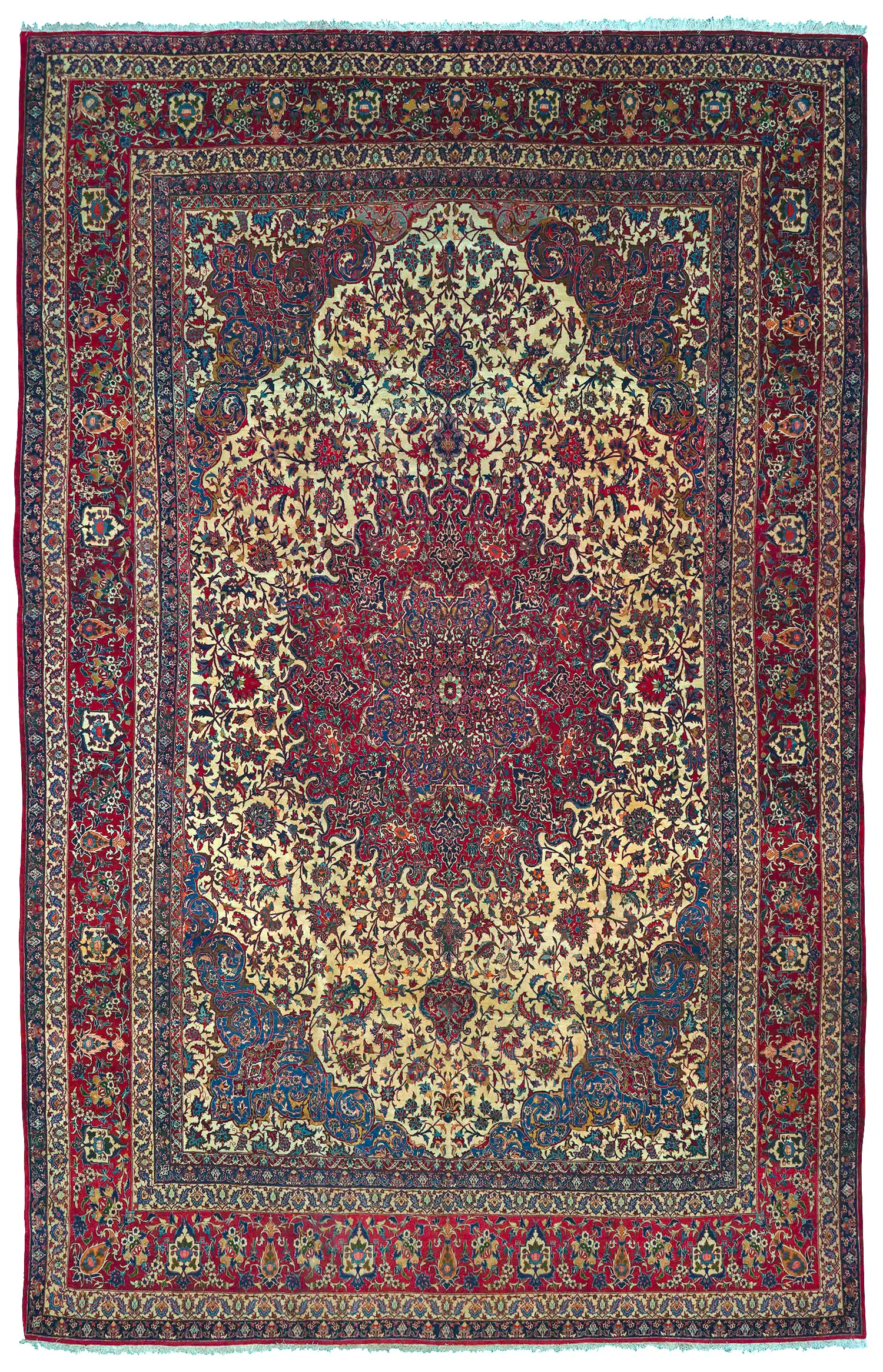 Esfahan / 14121 / esfahan / 14121, semi-antique persian | WOVEN