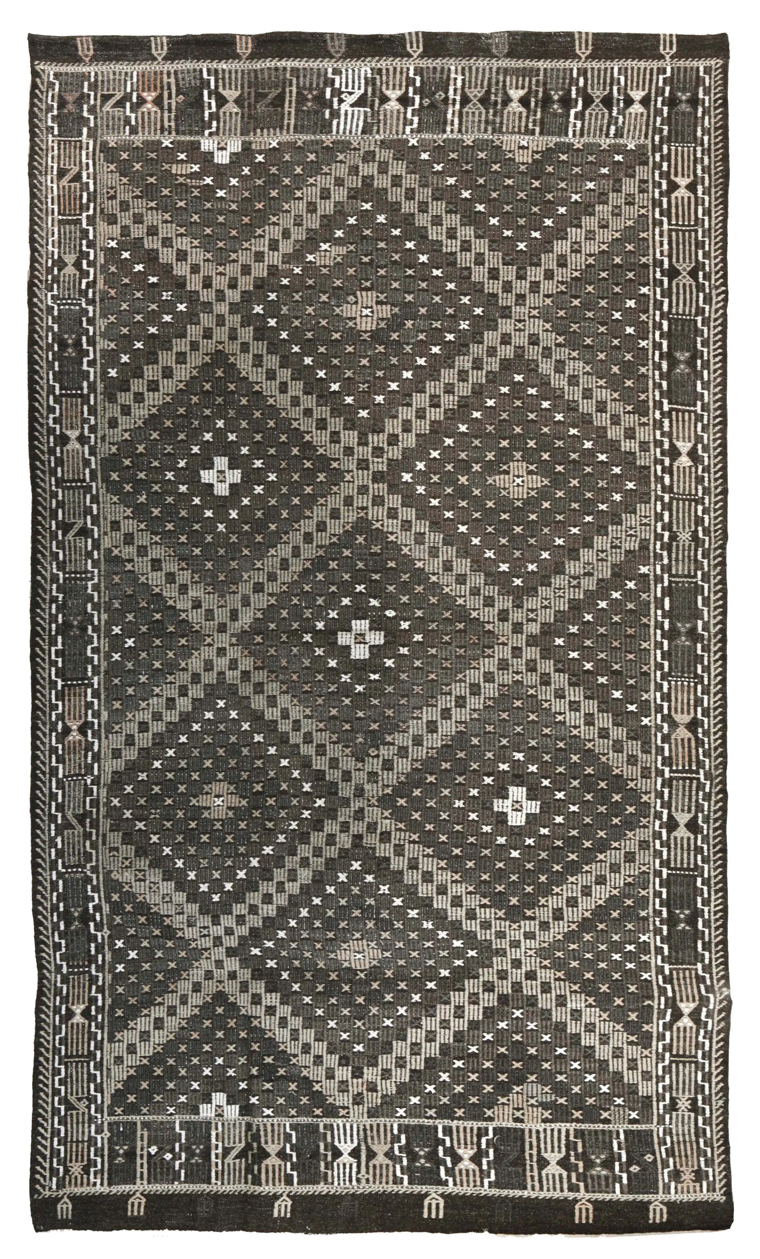 15805 / turkish jajim / 15805, vintage colorful kilim | WOVEN