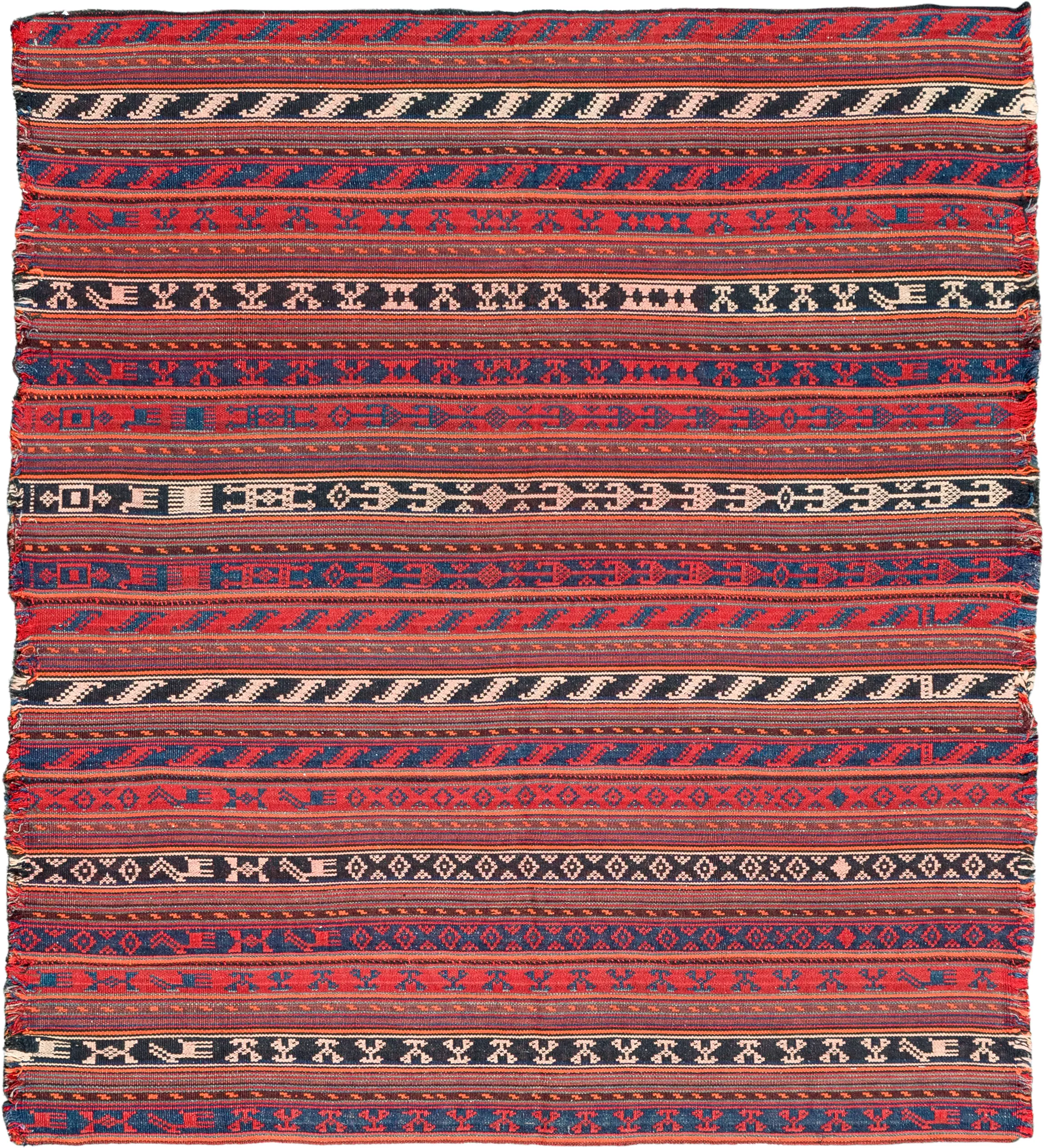 Turkish Jajim / 19384 / turkish jajim / 19384, vintage colorful kilim ...