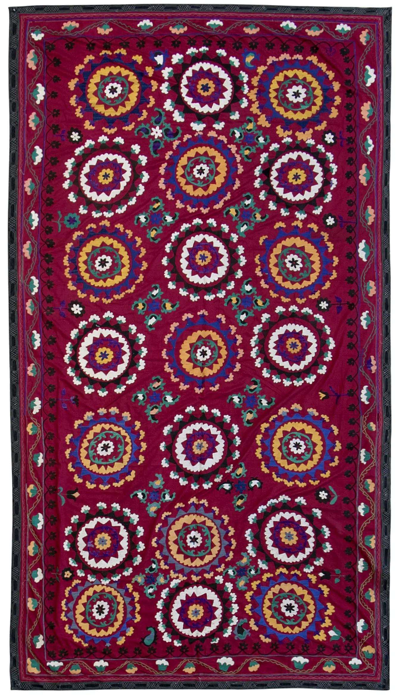 Turkish Textile / 22973 / vintage colorful kilim / WOVEN