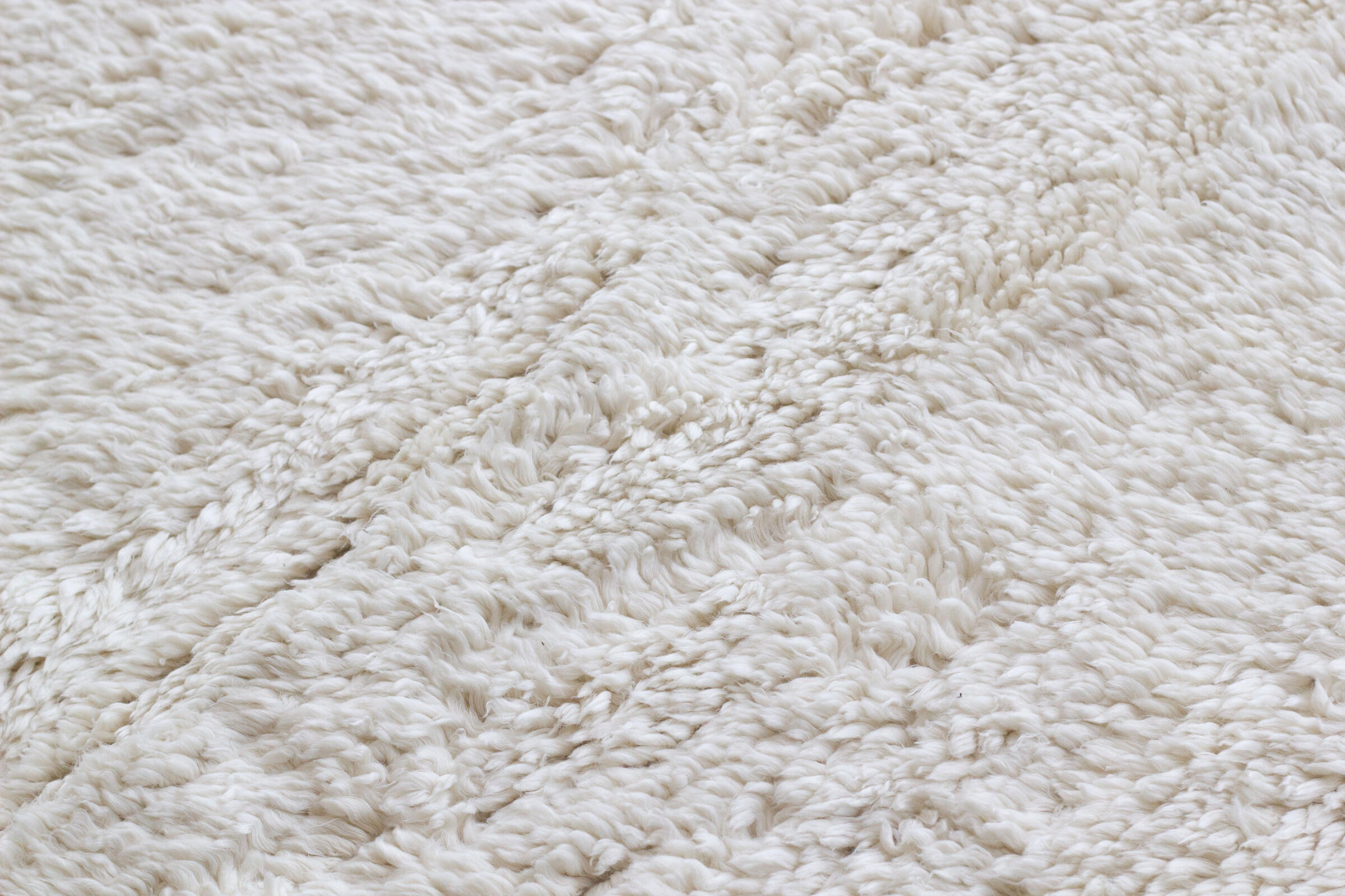 Merino Wool Shag - Ivory / merino wool shag / 23059, merino | WOVEN